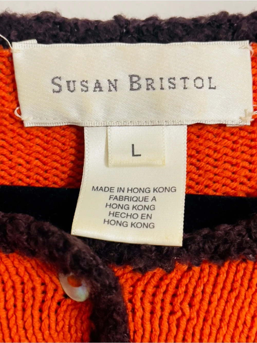 Susan Bristol | Sweaters | Vintage Susan Bristol Henley Sweater L ...